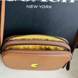 Coach | Bags | Coach Pac Man Crossbody Purse Brown Leather Nwot | Poshmark